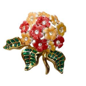 Joan Rivers | Jewelry | Vintage Joan Rivers Enamel Bouquet Flowers ...